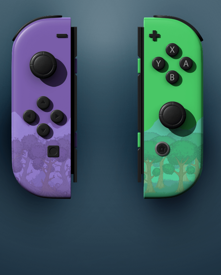 Purity and Corruption JoyCon Shell Set | Elite Gaming Gear
